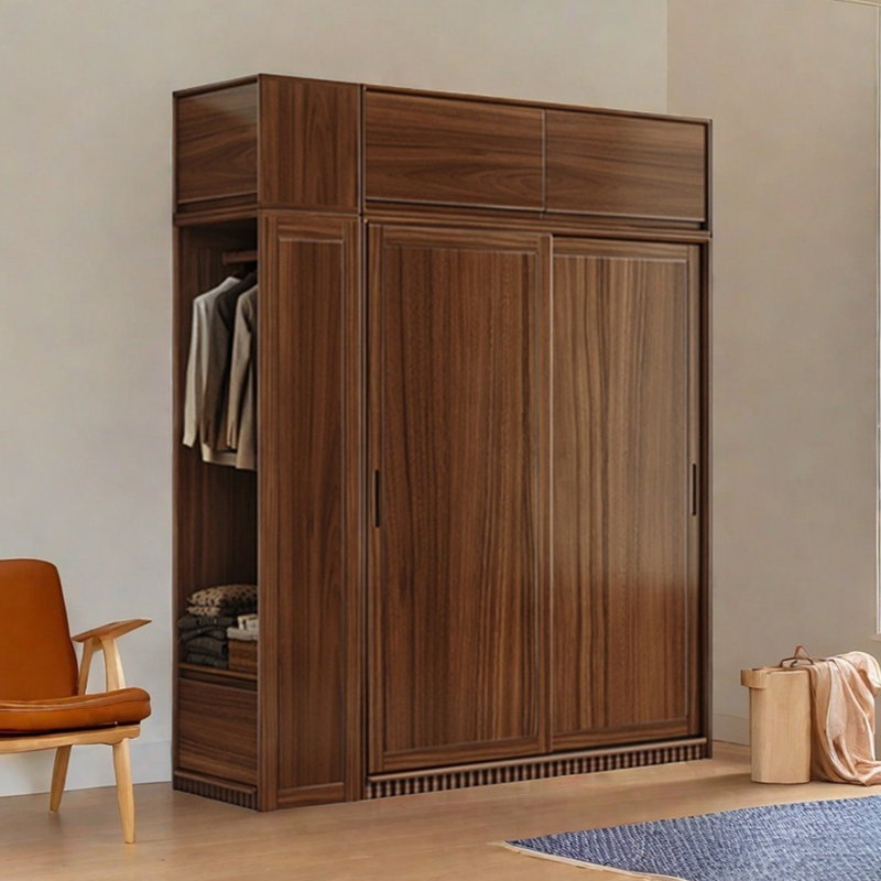 Parttlion American style simple retro bedroom wardrobe | Wayfair
