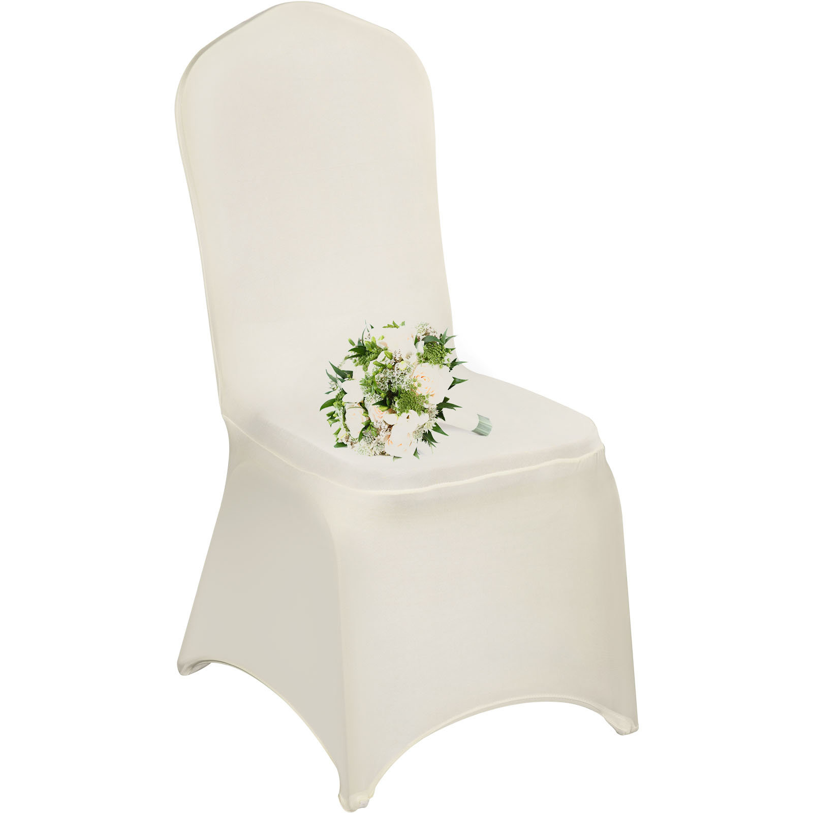 Latitude Run® Ivory Chair Covers, Stretch Slipcovers for Wedding ...