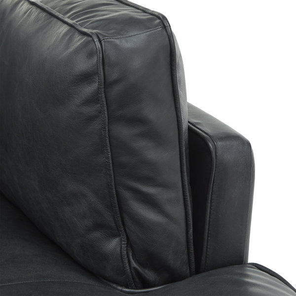 Kingstown Home Ugo 59" Wide Genuine Leather Right Hand Facing Sofa ...