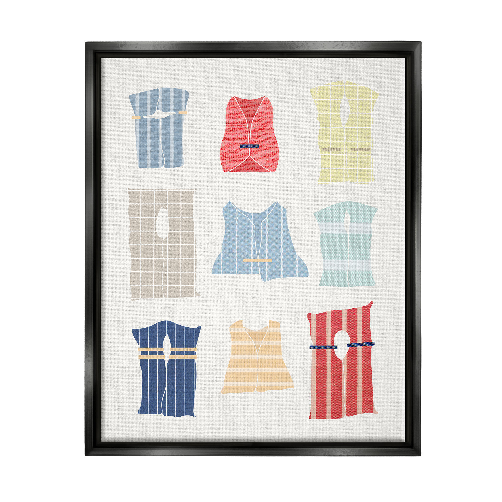 Winston Porter Modern Life Jackets Framed On Canvas by Lil' Rue | Wayfair