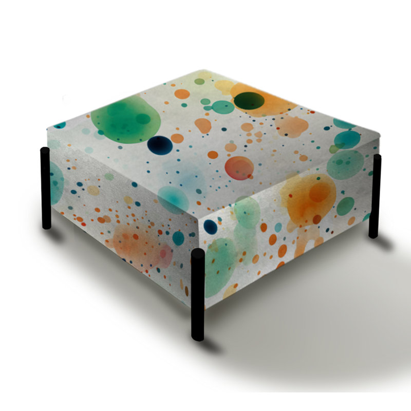 Design Art Watercolor Whirls Polka Dots Pattern - Polka Dots Large ...