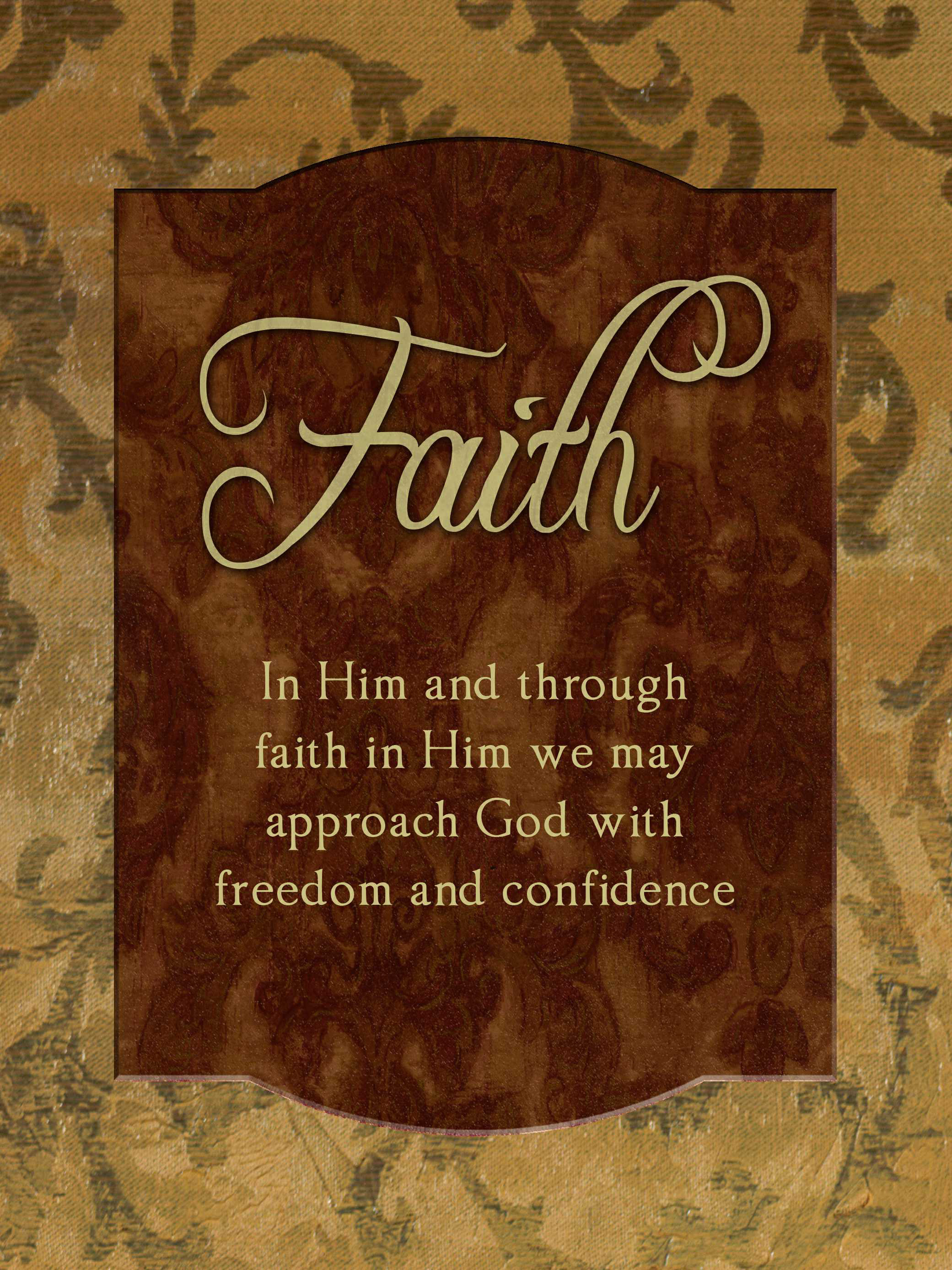 Trinx Faith Plaque 2 - Wrapped Canvas Print | Wayfair