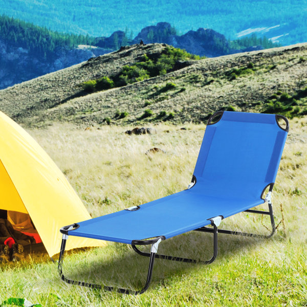 Ebern Designs Hollard Outdoor Steel Chaise Lounge - Wayfair Canada