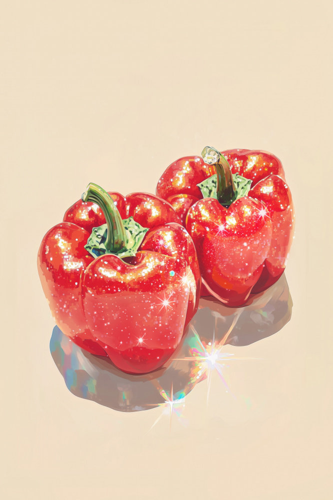 August Grove Sparkling Red Bell Peppers | Wayfair.co.uk