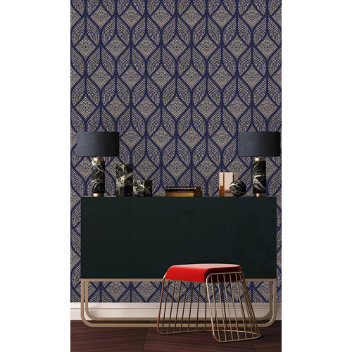 Mercer41 Cramer Peel & Stick Damask Roll | Wayfair