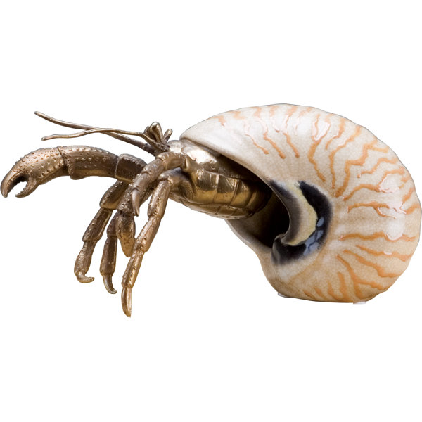 Danny's Fine Porcelain Porcelain Tan Hermit Crab Shell Figurine With ...