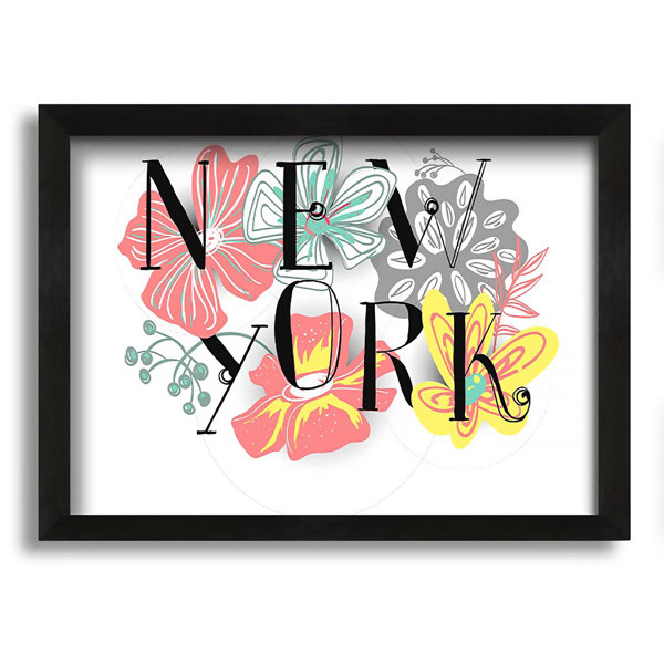 Happy Larry Flower City - Picture Frame Graphic Art on Canvas | Wayfair ...