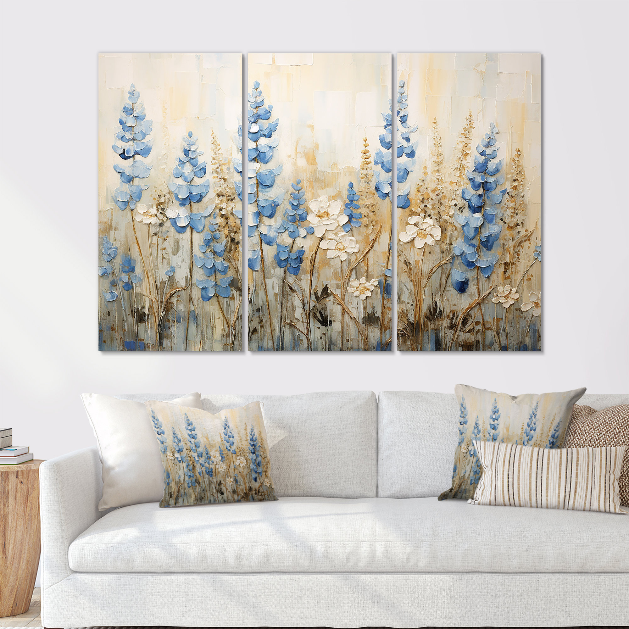 Lark Manor™ Blue Bonnets Field Tranquility III - Blue Bonnets Wall Art ...