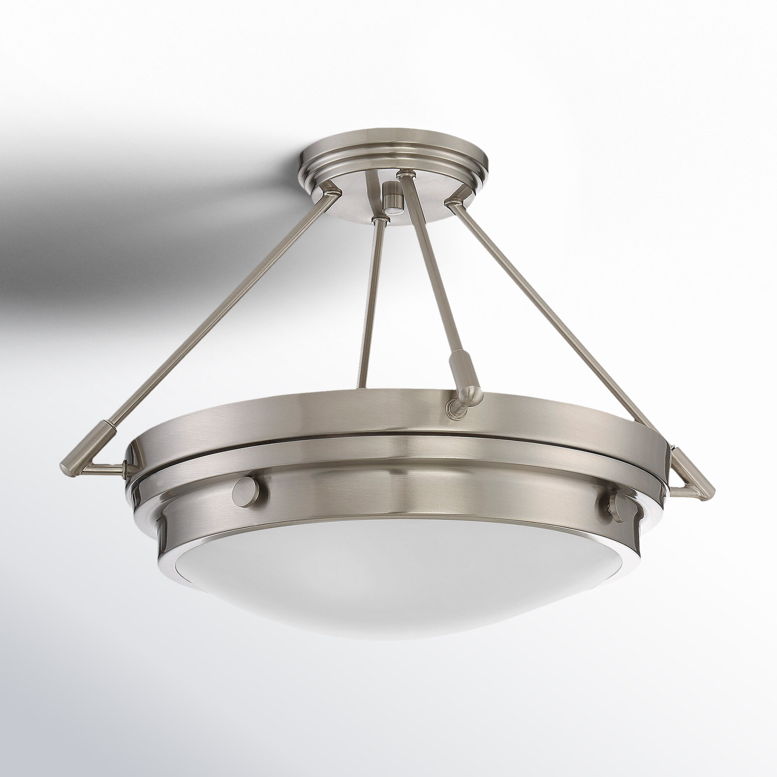 Birch Lane™ Osmin 3 -Light 18.24" Semi Flush Mount & Reviews | Wayfair