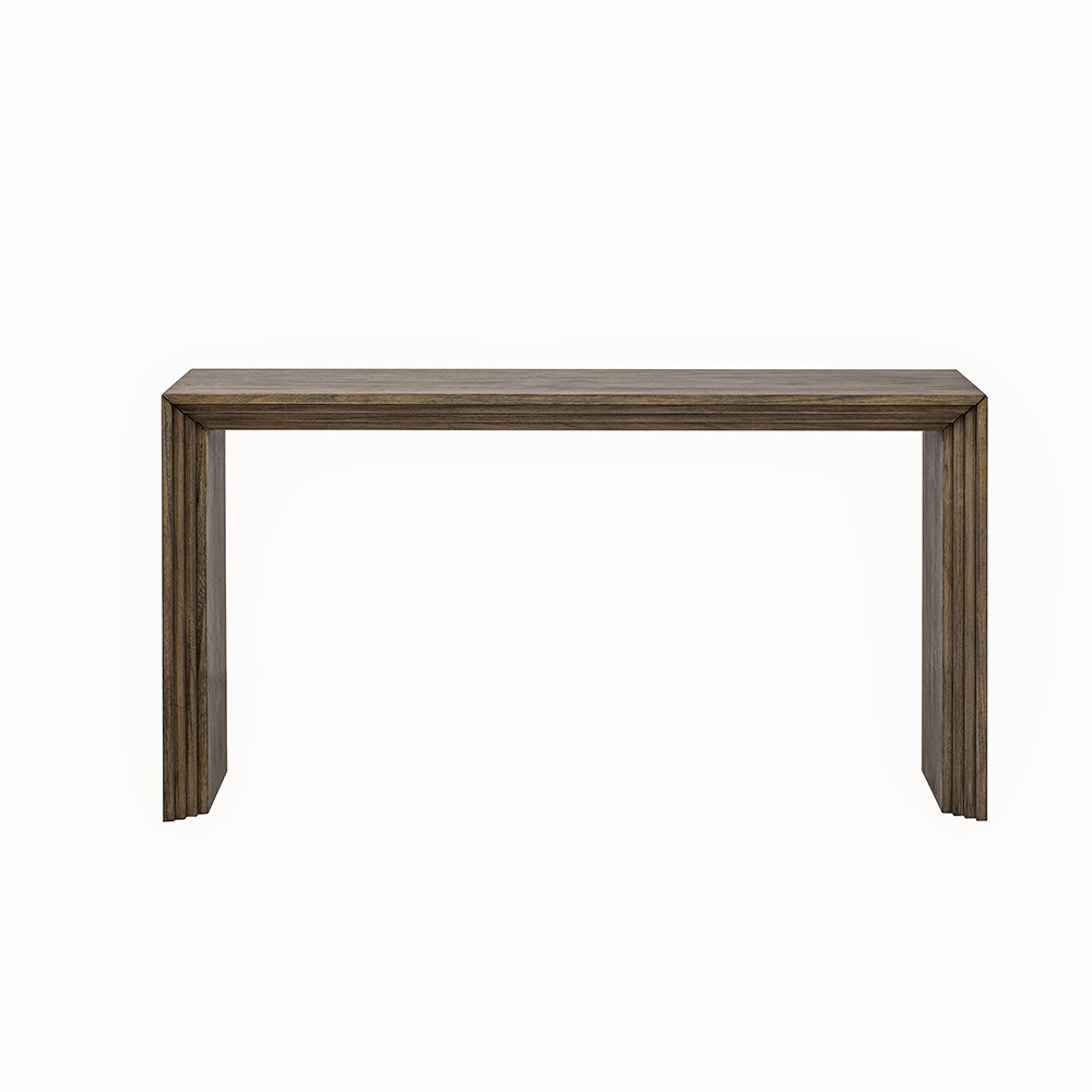Rosalind Wheeler Paulownia Solid Wood Veneer Console Table | Wayfair