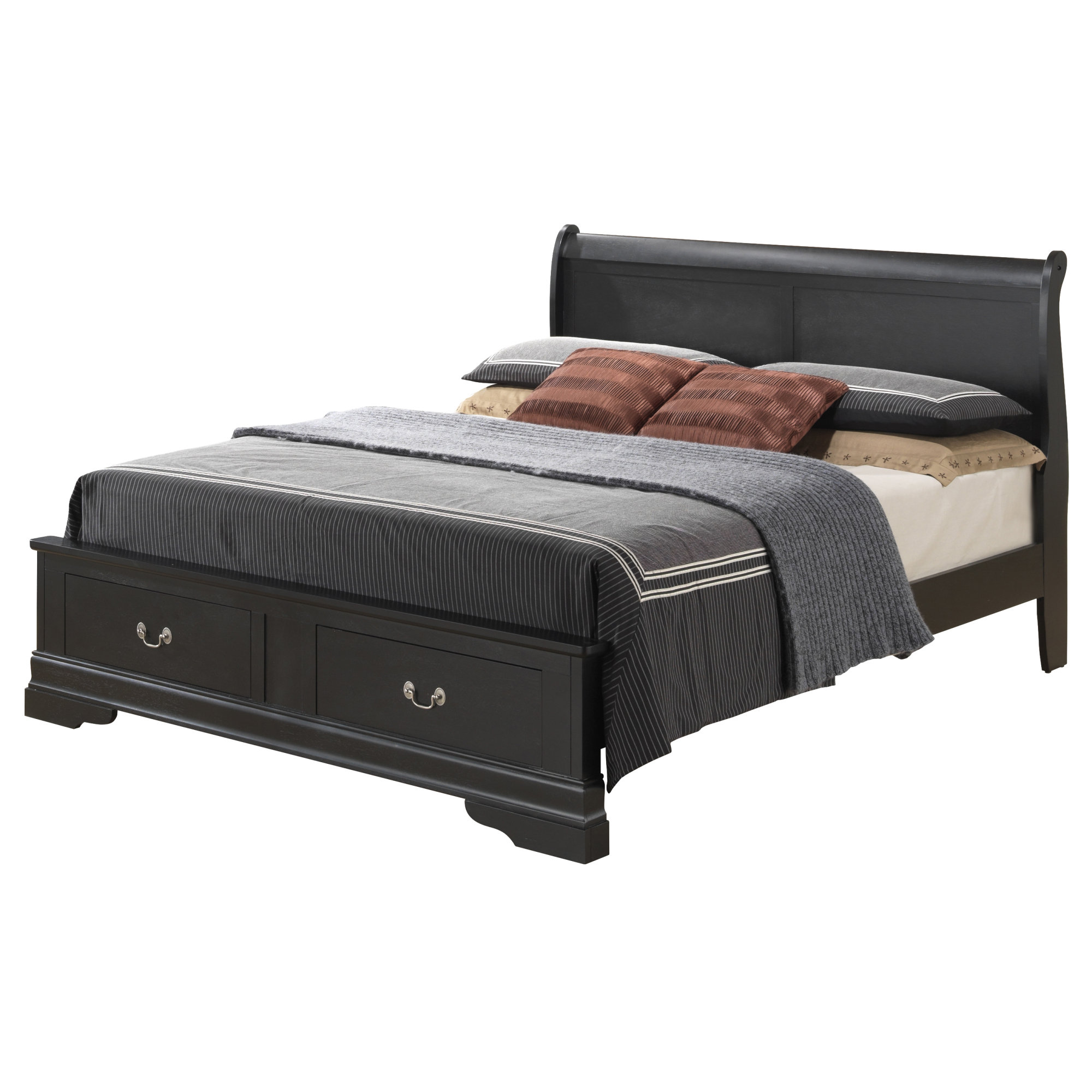 Lark Manor™ Ample Storage Particle Board Traditional Bedroom Bed | Wayfair