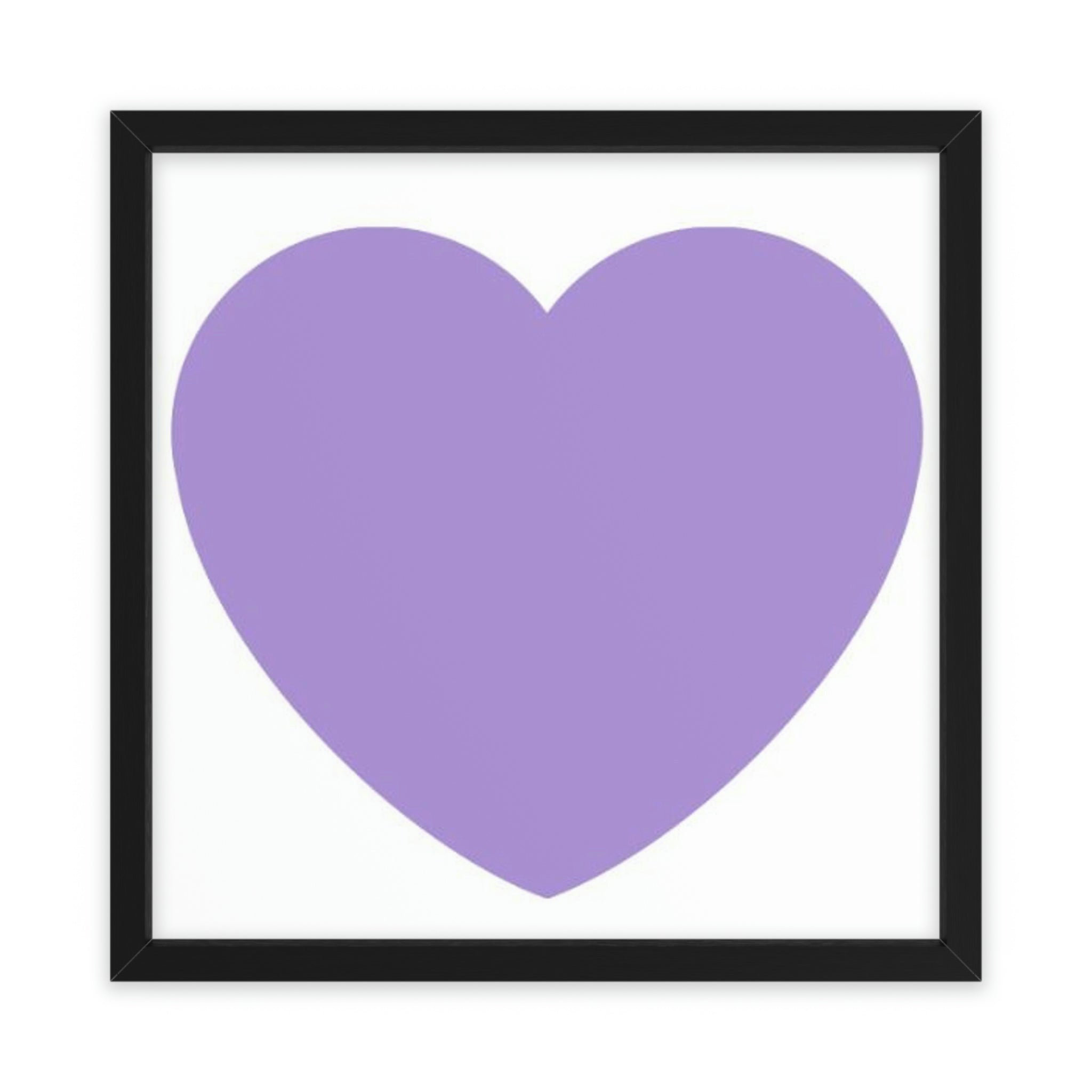 East Urban Home Purple Heart - Picture Frame Illustration | Wayfair