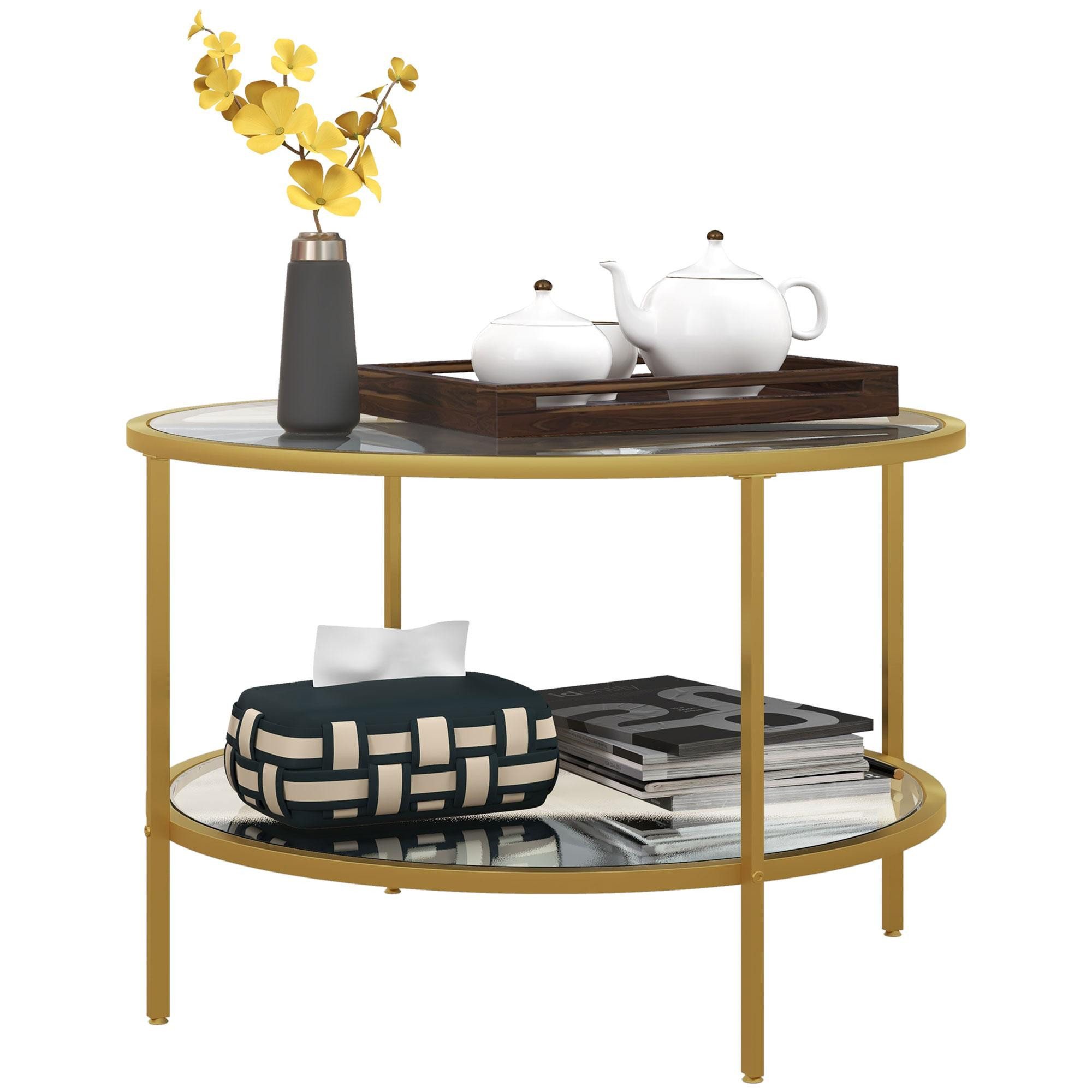 Latitude Run® Round Coffee Table | Wayfair