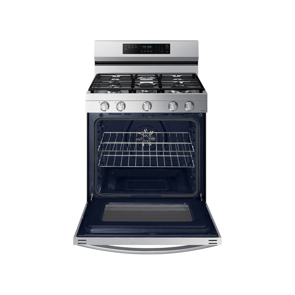 Samsung 6.0 cu. ft. Smart Freestanding Gas Range with No-Preheat Air ...