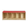 Wood Designs Red Reading Bench with Storage & Reviews | Wayfair
