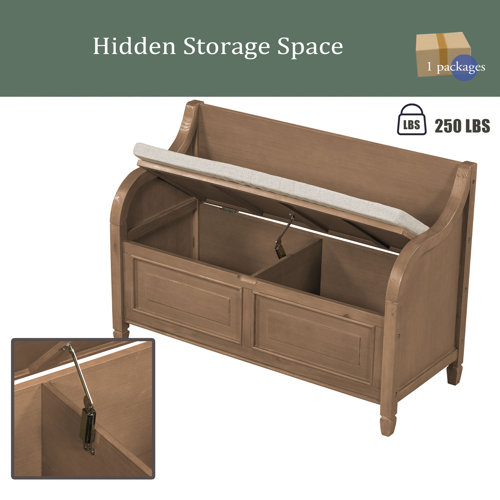 Red Barrel Studio® Caellan Upholstered Storage Bench | Wayfair