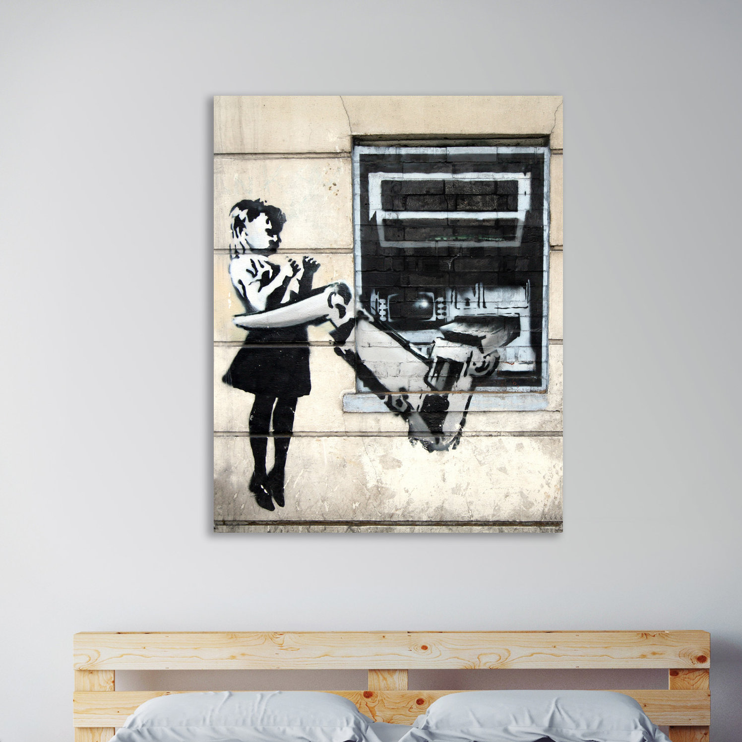 Wrought Studio 'ATM with Robot Arm' Graphic Art Print on Wrapped Canvas ...
