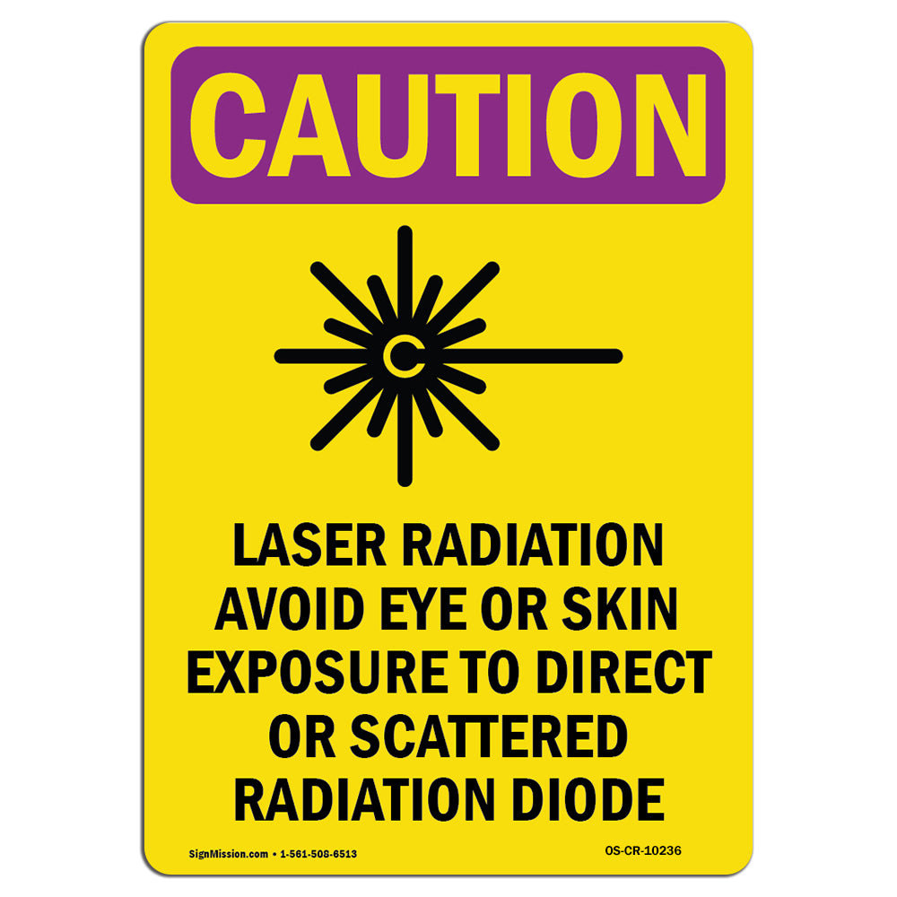SignMission Laser Radiation Avoid with Symbol Sign | Wayfair