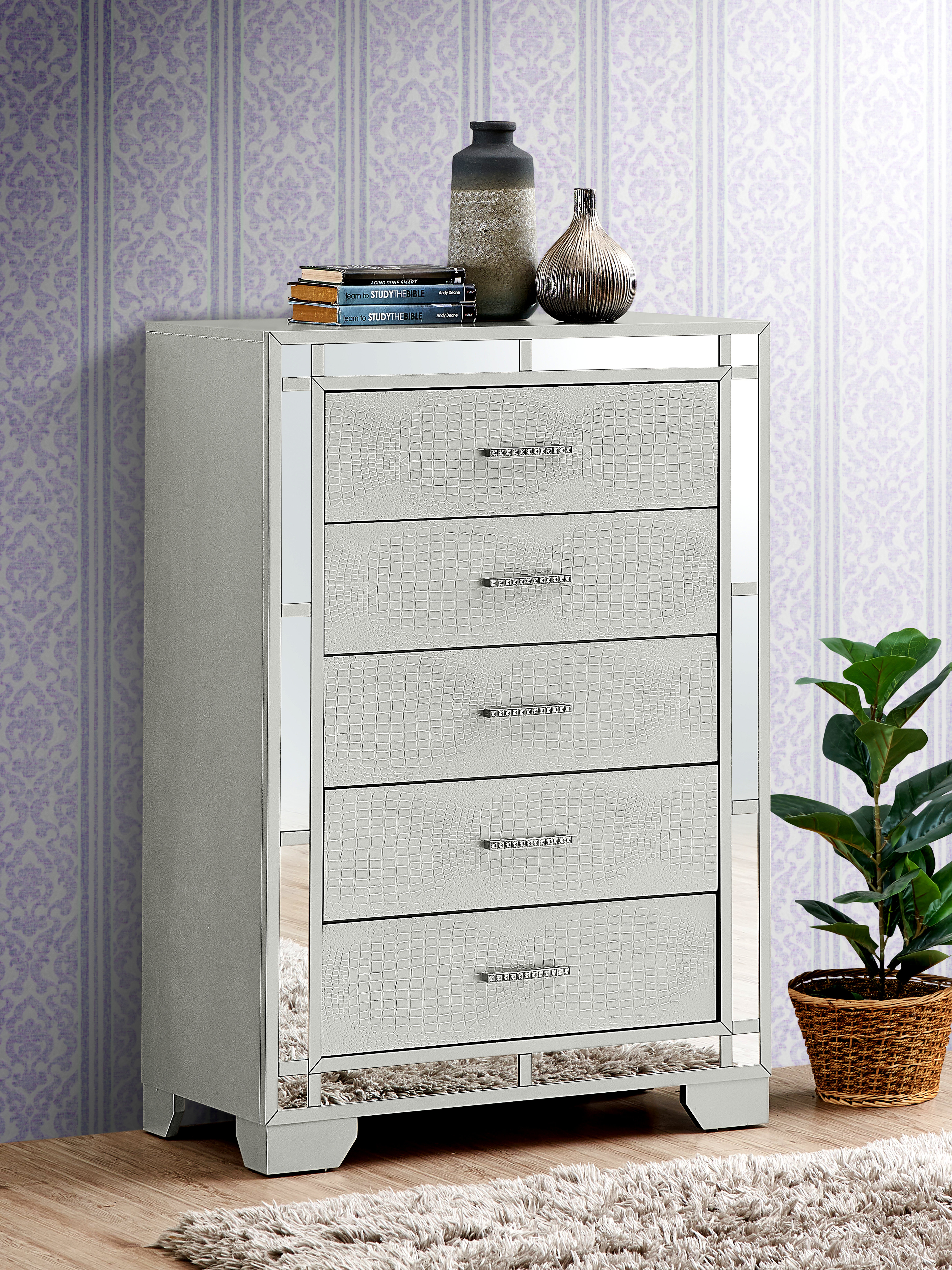 George Oliver Retro Dresser Chest 6 Drawers | Wayfair