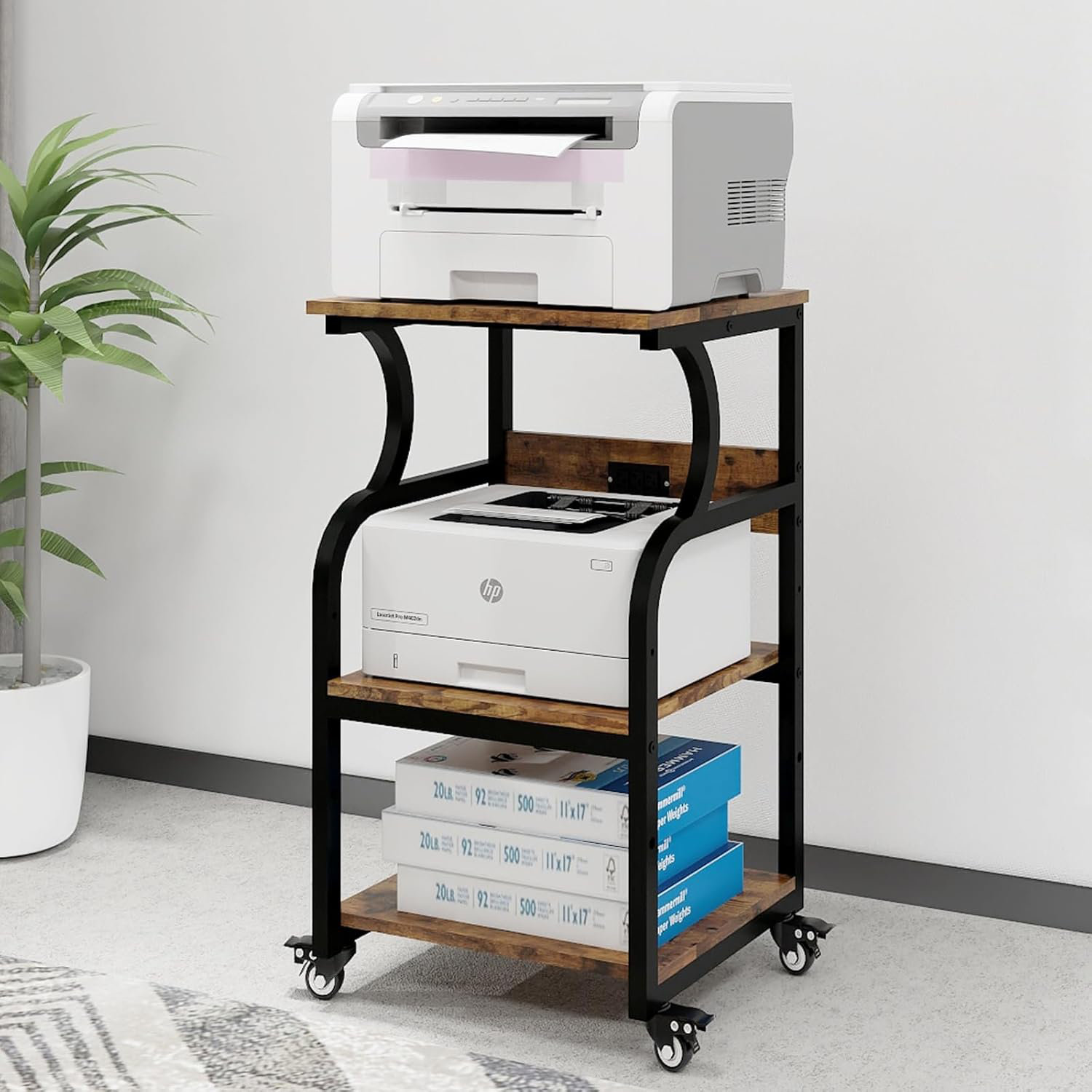 MCKINNON HOME FURNISHINGS, INC. 3 Tier Printer Stand,Printer Table With ...
