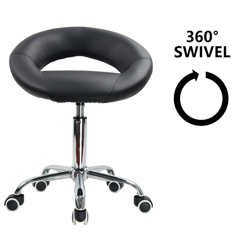 Inbox Zero Low Back Rolling Semi-Circular Seat Task Chair & Reviews ...