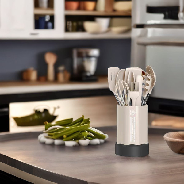 SC0GO 24 Pcs Silicone Cooking Utensil Set, Non-stick Kitchen Utensil ...