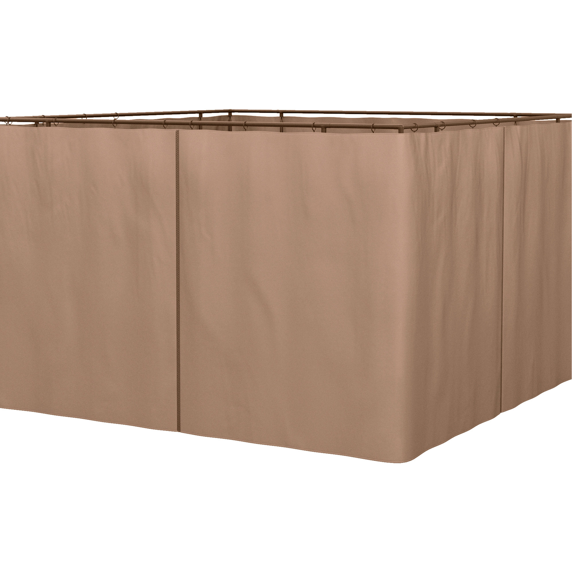 Arlmont & Co. Brown 10' X Gazebo Sidewall . Includes Panels, Hooks ...