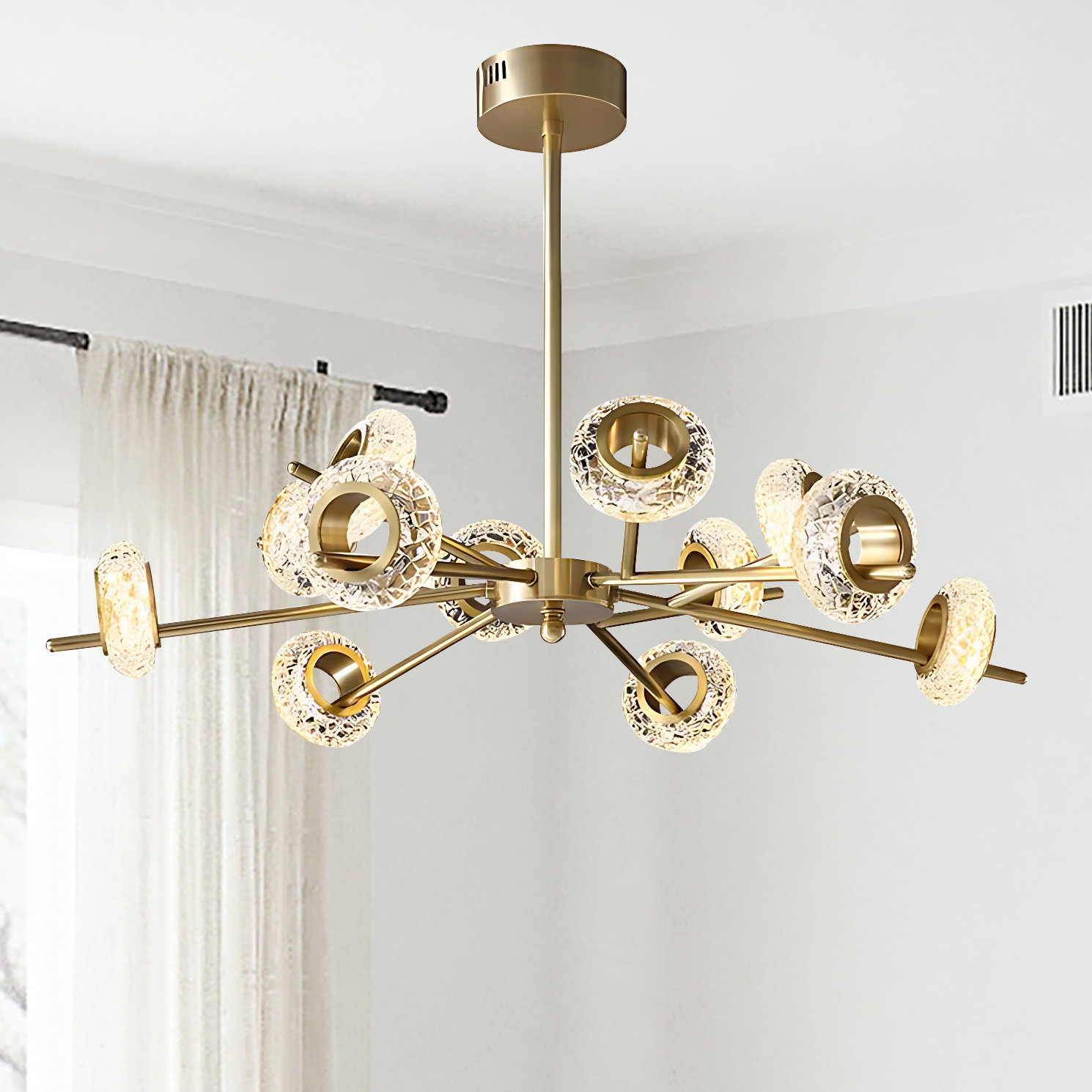 Mercer41 Maximiano 12 - Light Modern Linear LED Chandelier | Wayfair