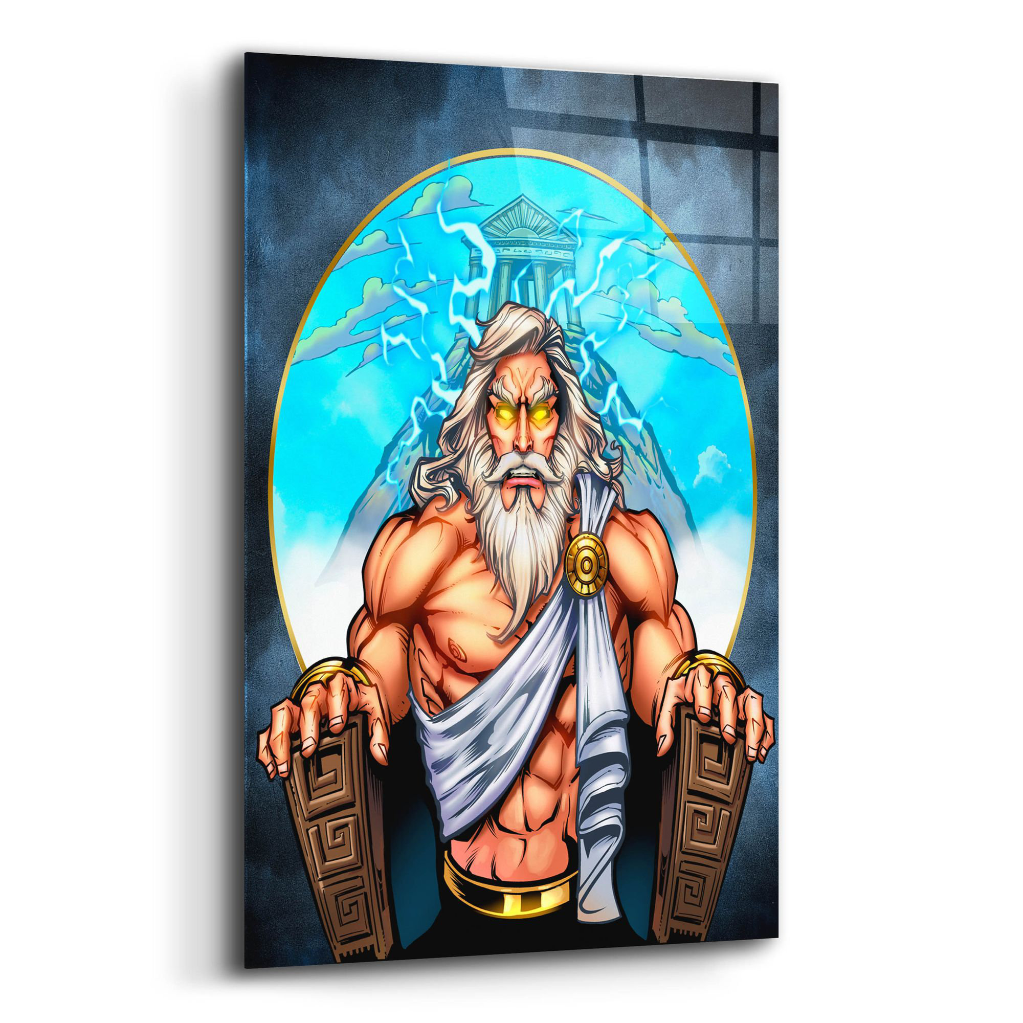 Trinx Zeus On Throne On Plastic / Acrylic by Flyland Designs Print ...