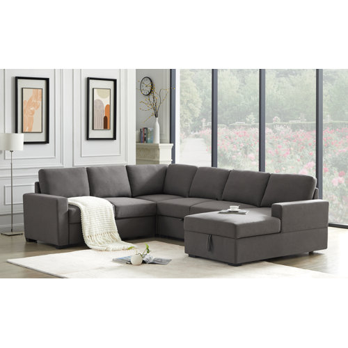 Three Posts™ Ketterman 4 - Piece Upholstered Sectional & Reviews | Wayfair