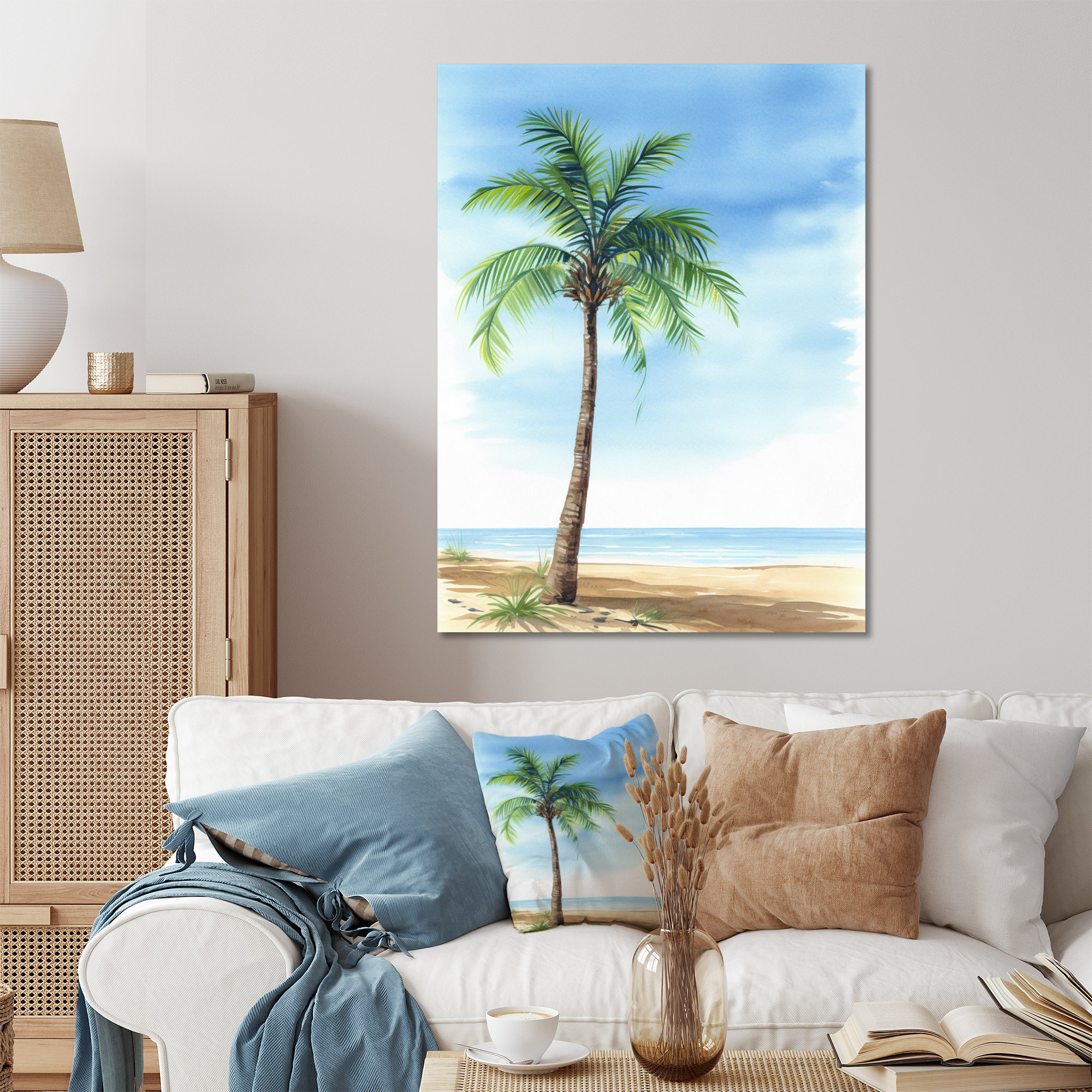 Latitude Run® " Palm Tree At The Beach Resort II " - Wayfair Canada
