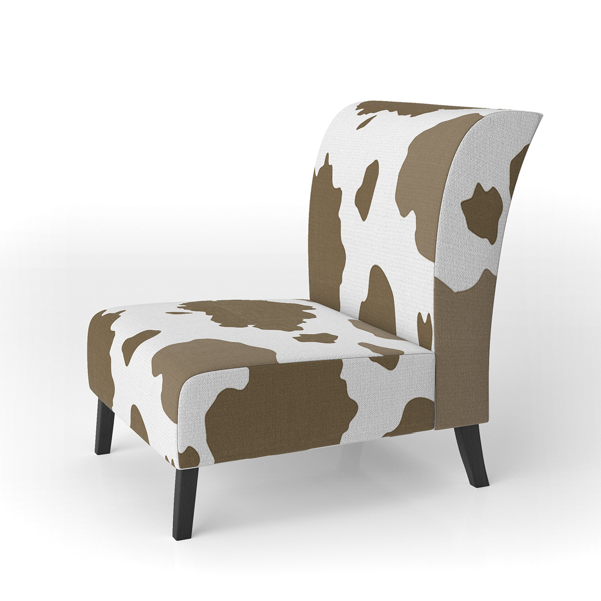 Orren Ellis Brown Shades Cow - Upholstered Cabin & Lodge Accent Slipper ...