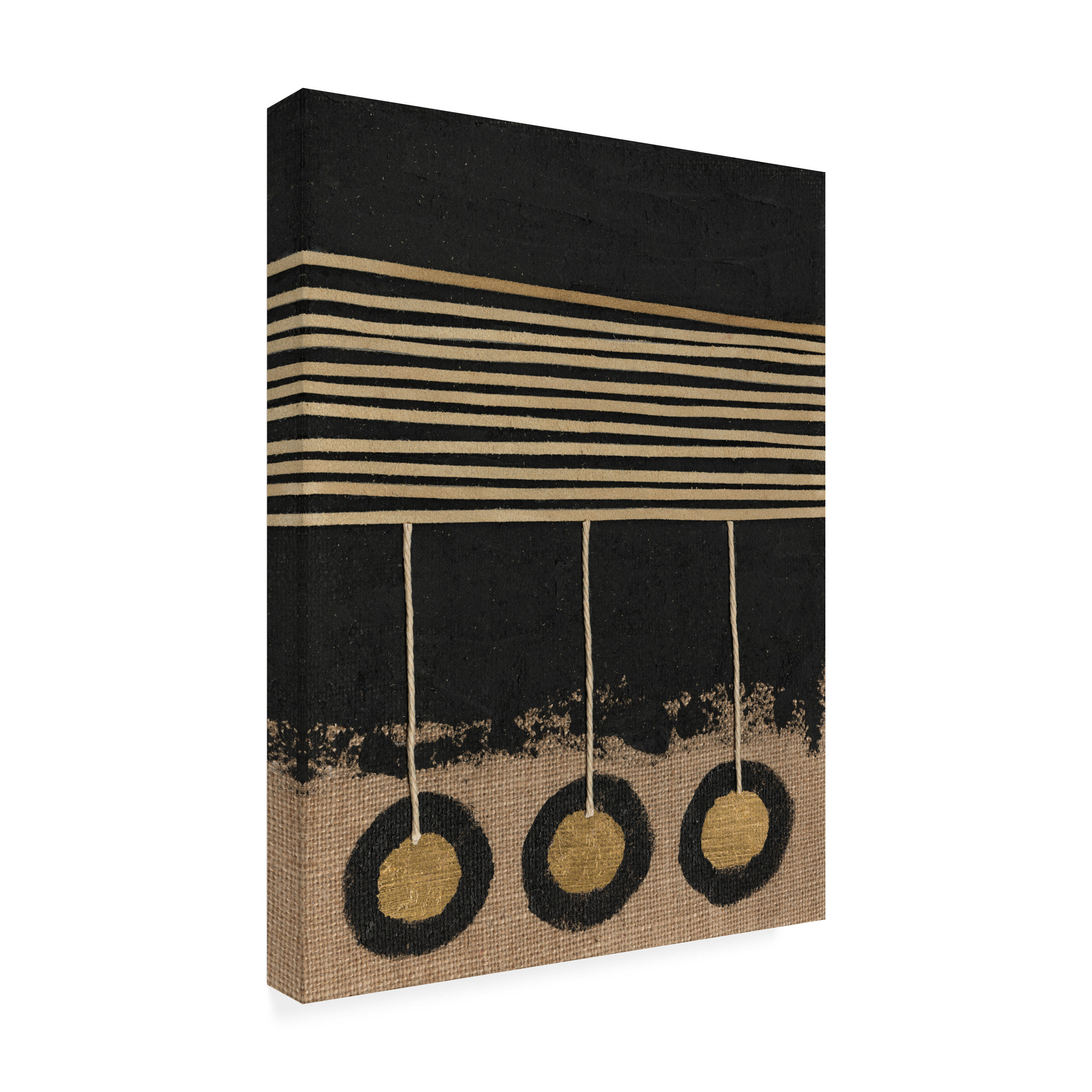 Bungalow Rose Alonzo Saunders Golden Pendulums I Canvas Art - Wayfair ...