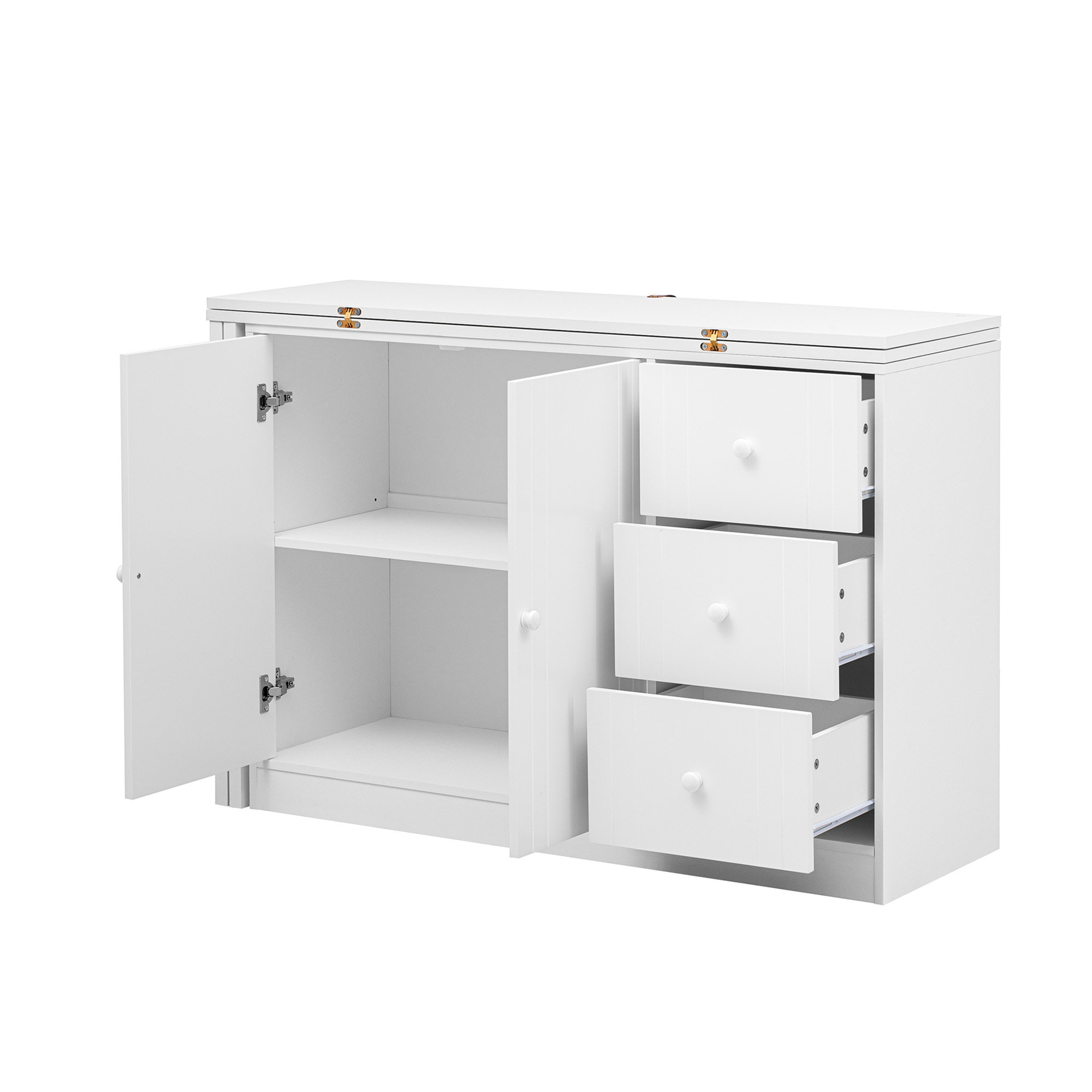 Latitude Run® Innovative Sideboard that effortlessly converts into a ...