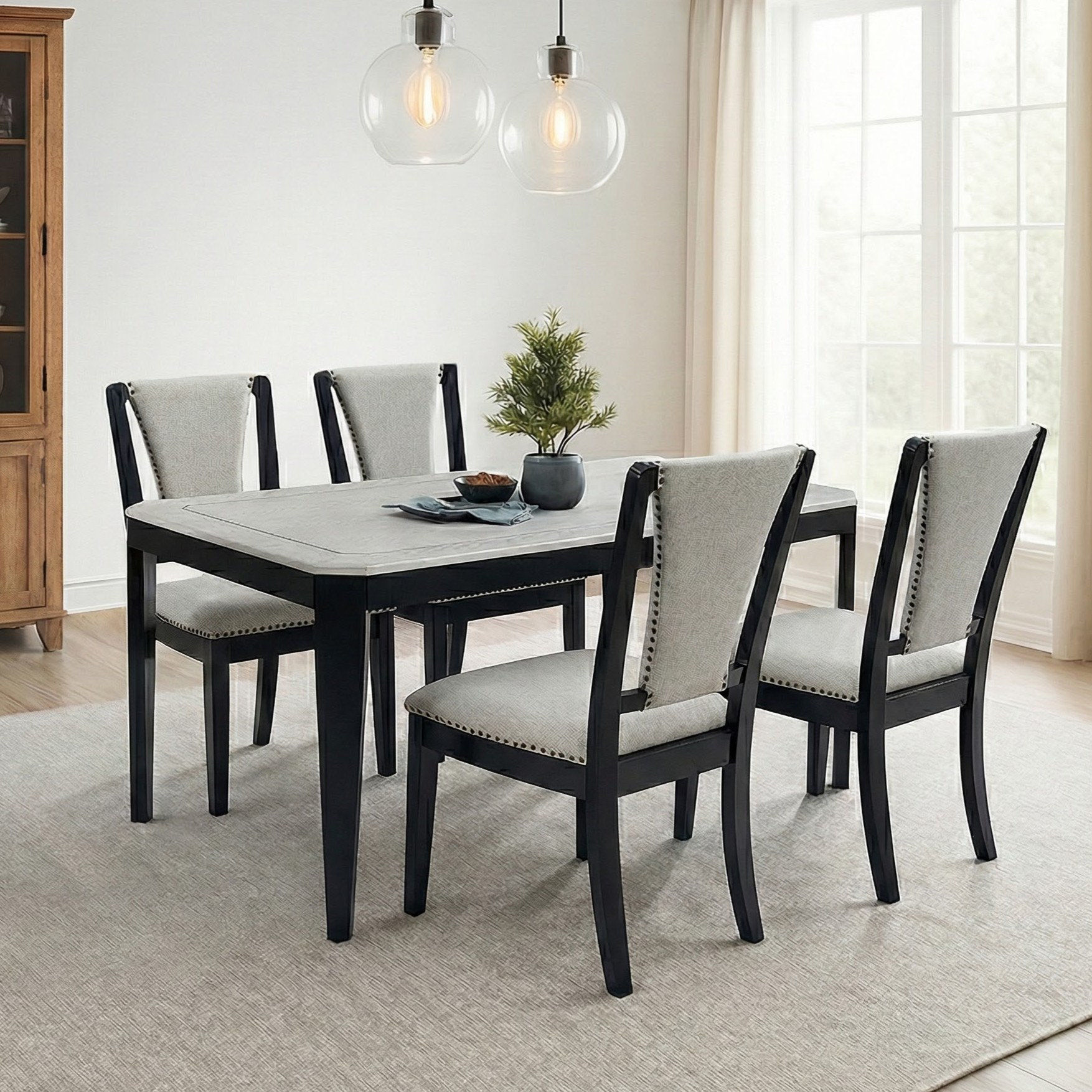 Red Barrel Studio® Avella Dining Set With Chairs & Reviews | Wayfair