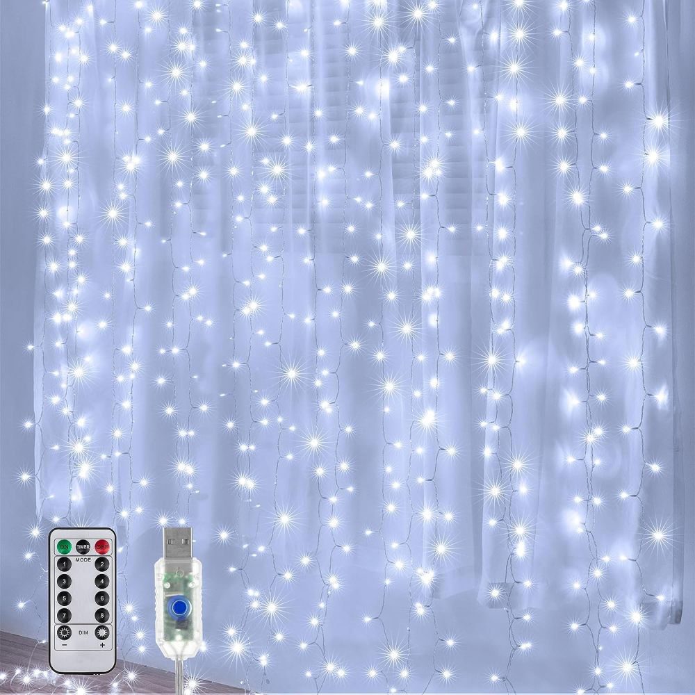 The Holiday Aisle® Jahsiyah Indoor 1 - Bulb 118'' LED Curtain String ...