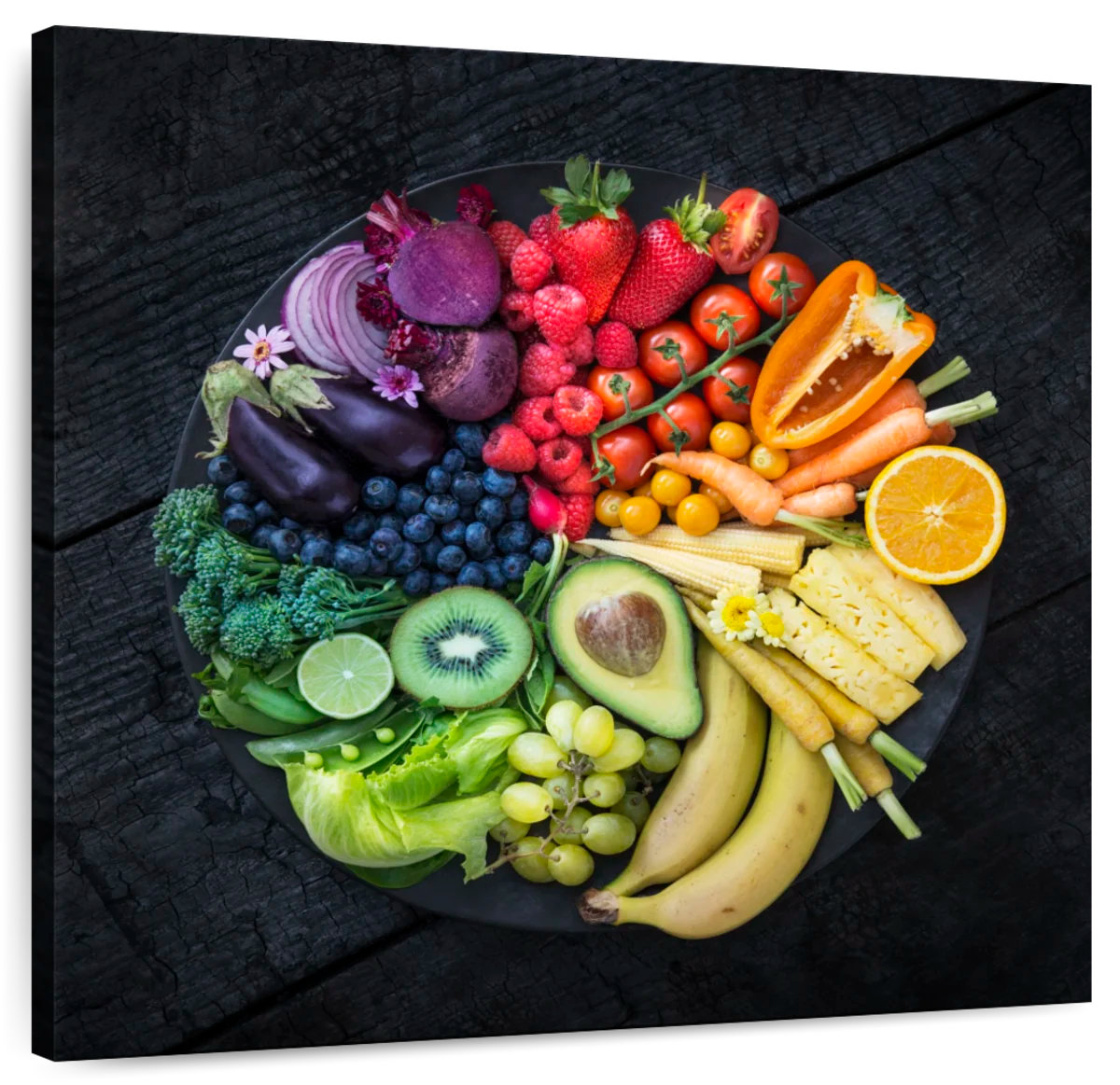 Ebern Designs Arney Healthy Food Colors | Wayfair