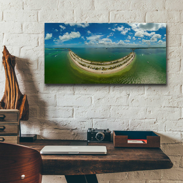 Dovecove 'Smiley Island' By Epic Portfolio, Acrylic Glass Wall Art, 48 ...