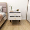 Mercer41 Gosta 20"W White Nightstand with Drawers, Bedside Table ...