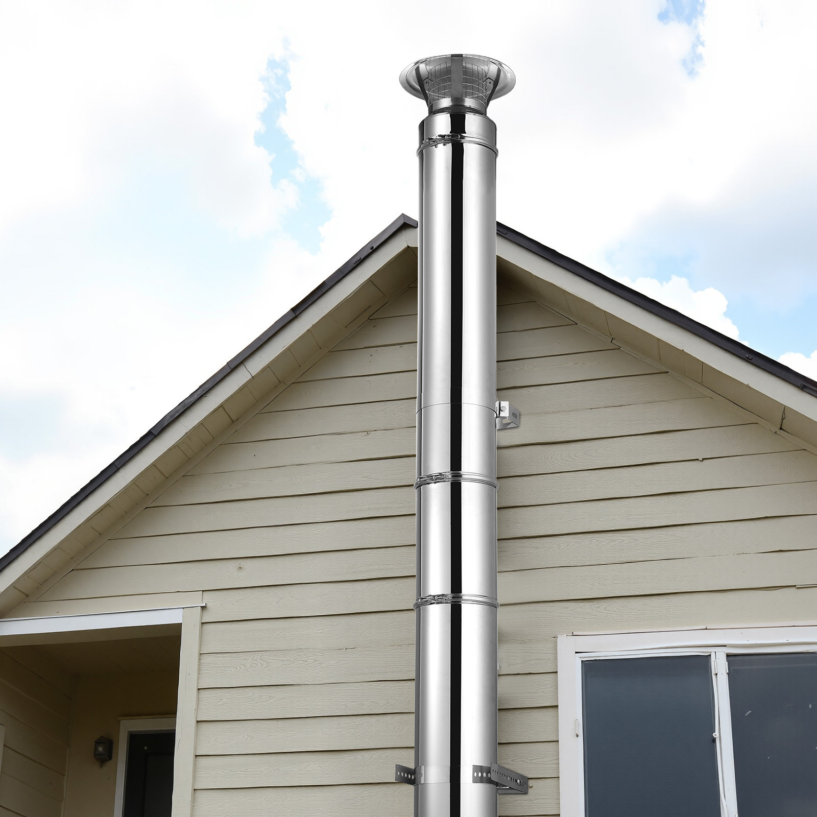 Brayden Studio® 6 x 48 Inch Double Wall Insulated Chimney Pipe ...