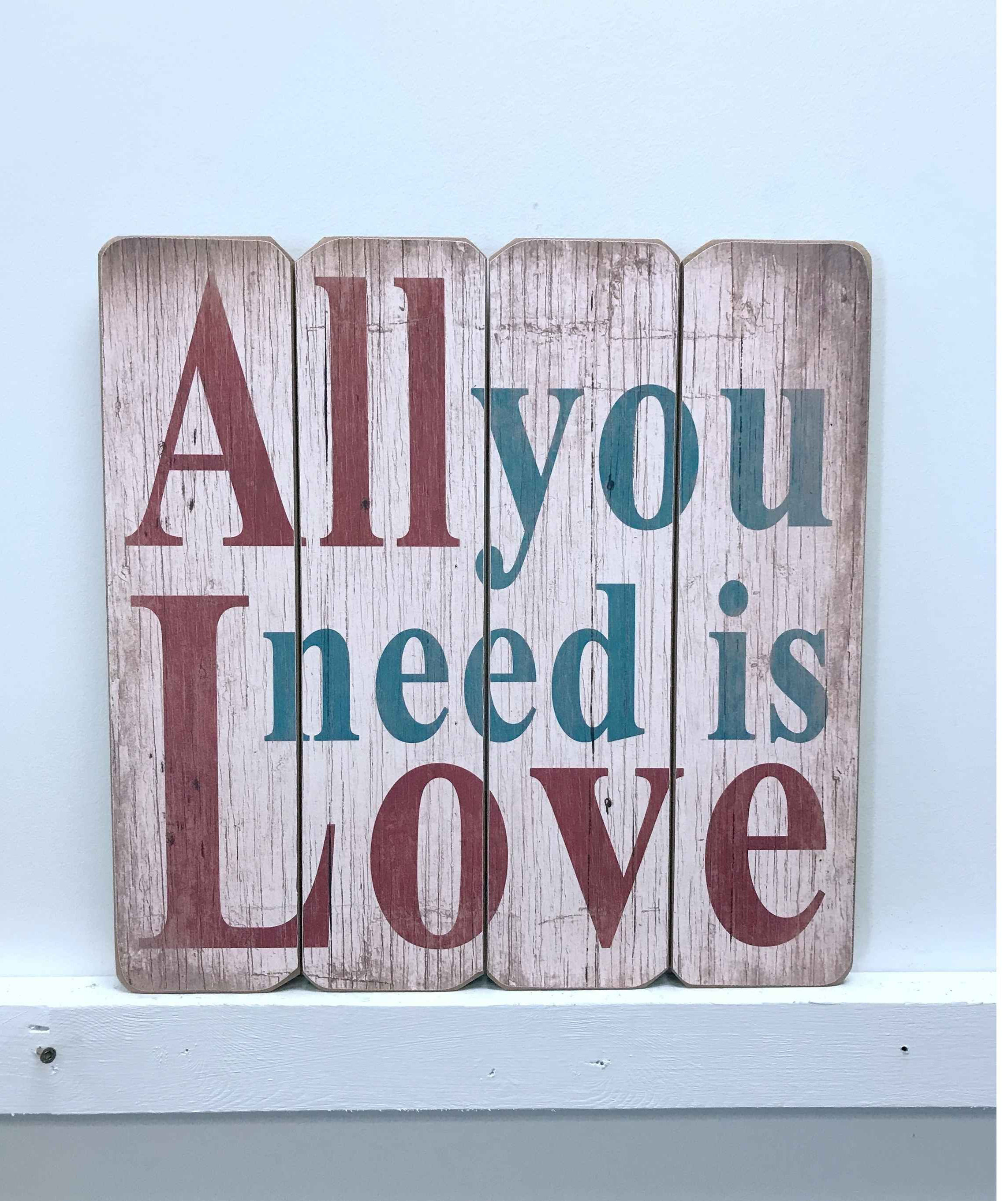 Millwood Pines Love Wooden Sign Wall Décor | Wayfair