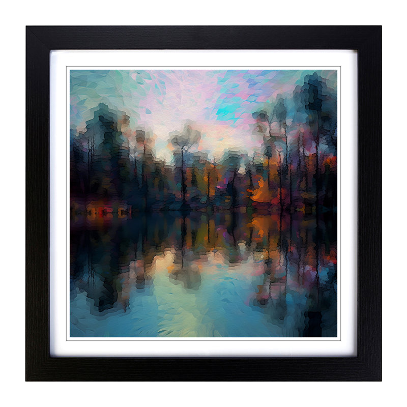 Marlow Home Co. Pond Glitch - Print | Wayfair.co.uk