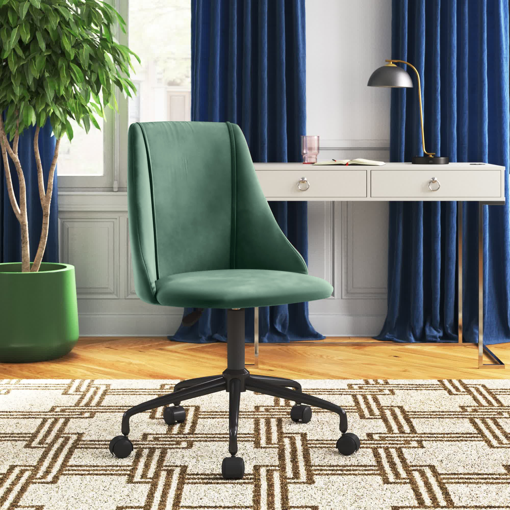 Latitude Run® Amai Velvet Task Chair & Reviews | Wayfair