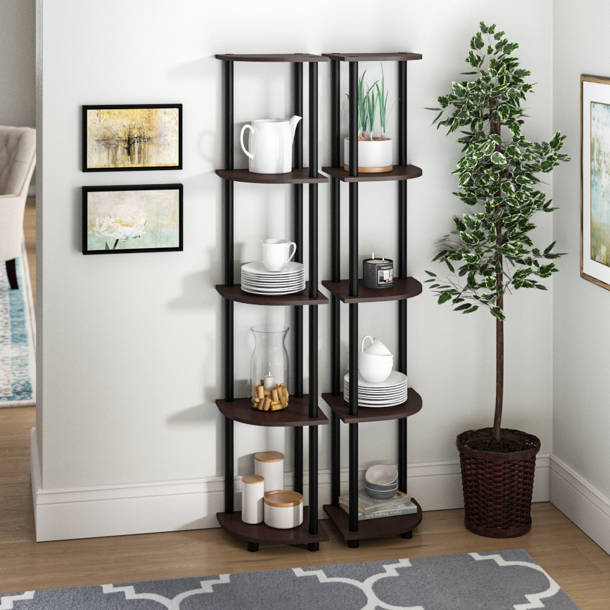 Symple Stuff Corner Bookcase & Reviews | Wayfair