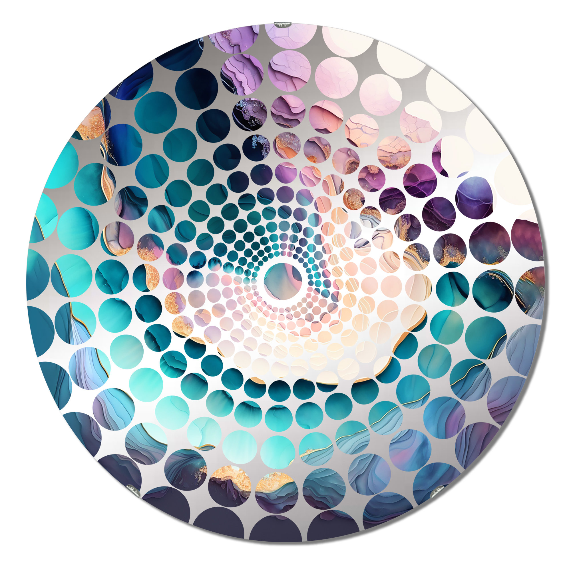 East Urban Home Jahad - Concentric Circles Decorative Mirror | Wayfair