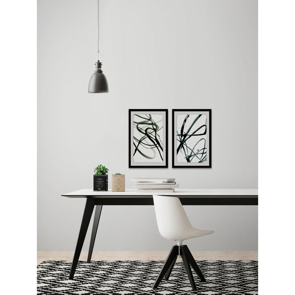 Mercury Row® 'Toxic Lines Diptych' - 2 Piece Picture Frame Print Set on ...