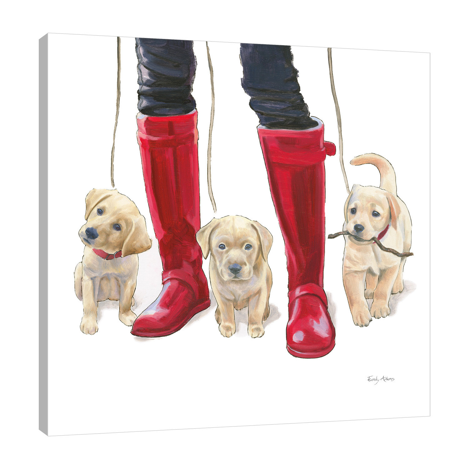 Red Barrel Studio® Furry Fashion Friends I By Emily Adams, Canvas Wall ...