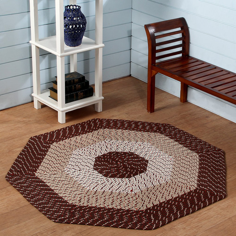 August Grove® Michael Octagon Hand-BraidedArea Rug - 4ft Rug | Wayfair
