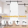 HOZONE 84"H Modern Sliding Barn Door | Paintable | Closet Pantry Door ...