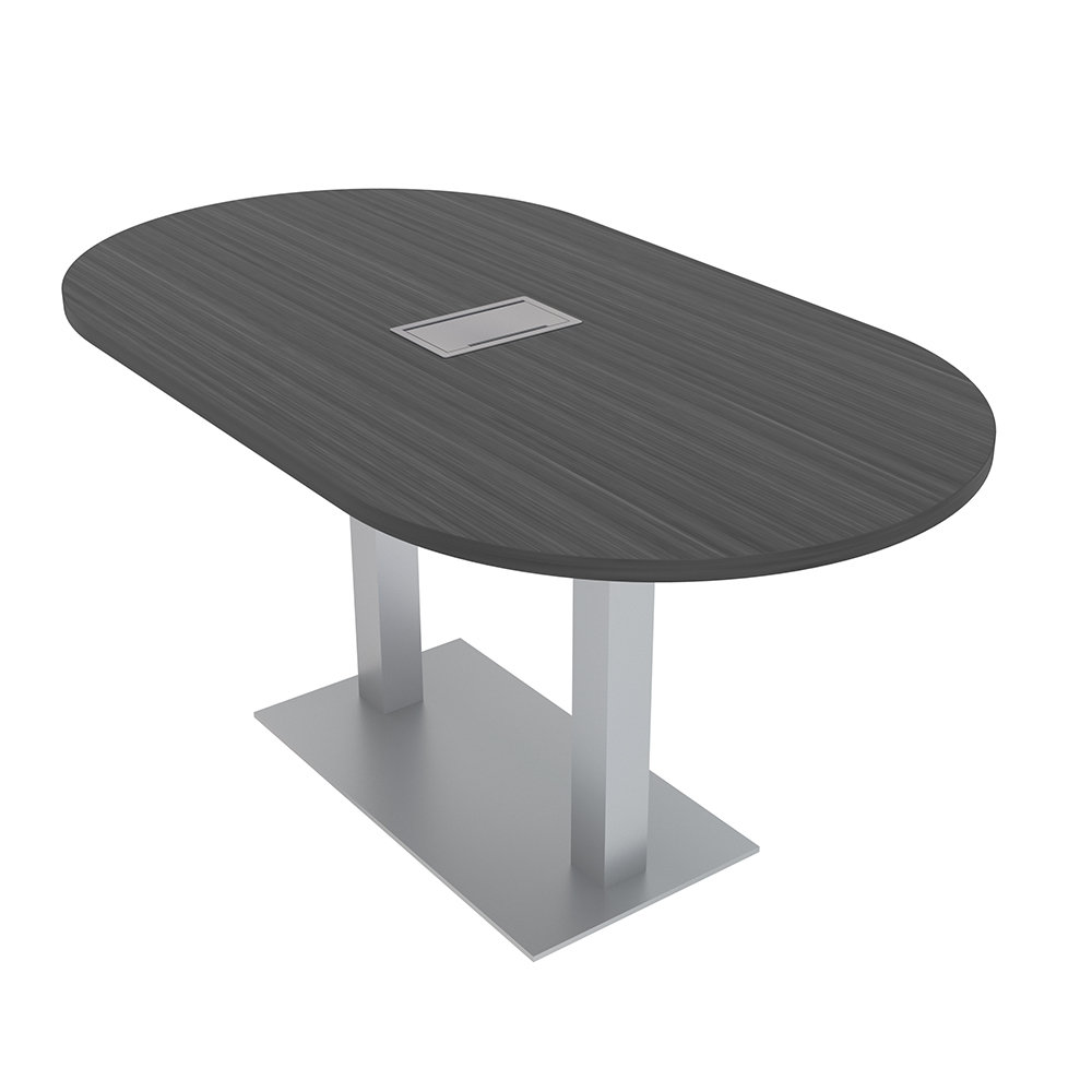 Skutchi Designs, Inc. Curved End Conference Table with Power Modules ...